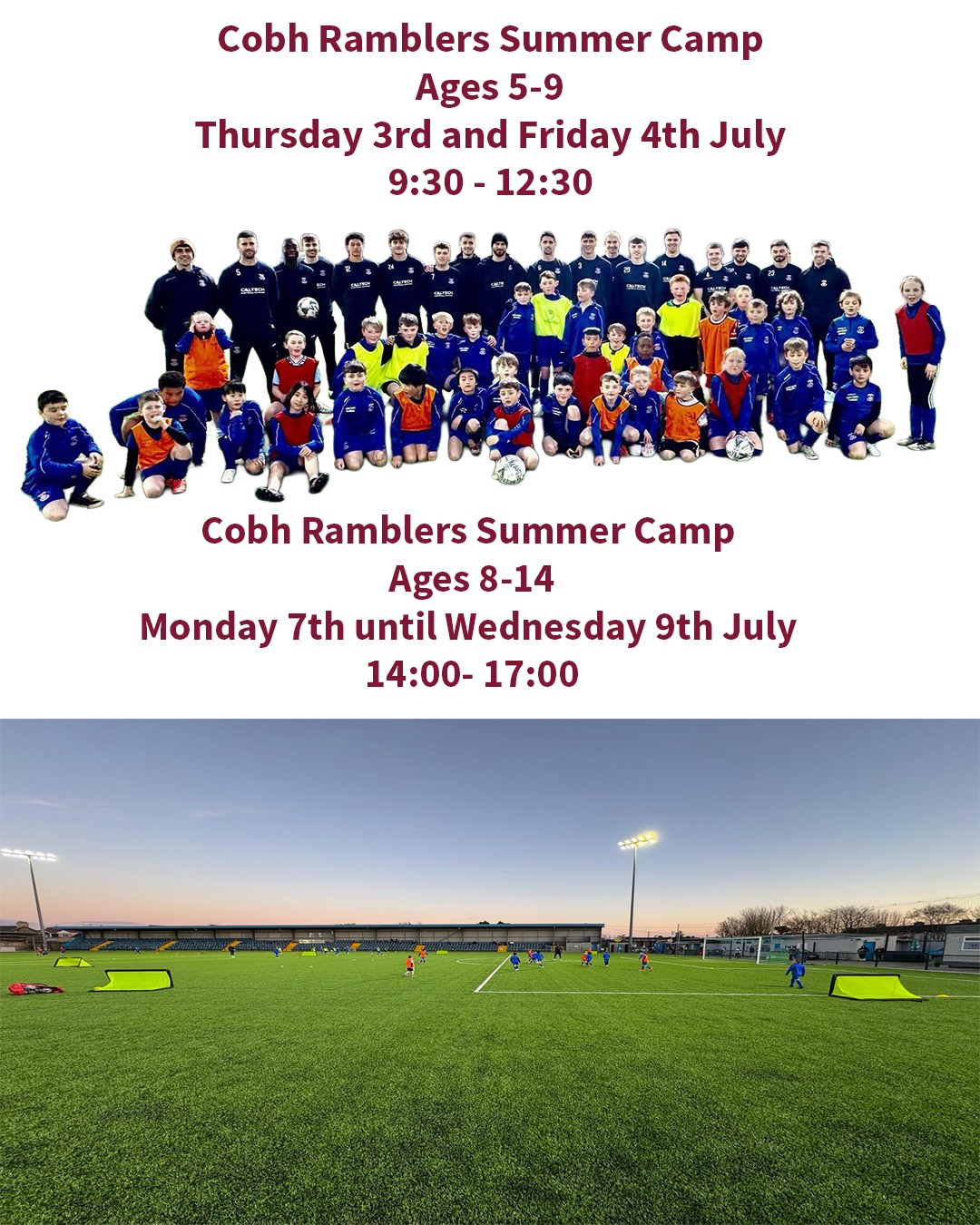 Summer Camps at St. Colman's Park 2025 - Cobh Ramblers Football Club
